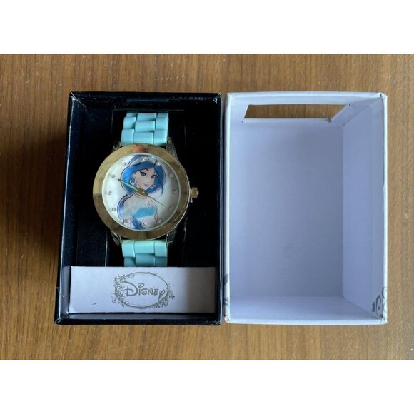 Jewelry | Aladdin Princess Jasmine Watch Accutime Green Band Nos | Poshmark